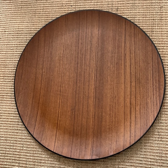 Vintage | Dining | Danish Modern 8in Diameter Wood Veneer Tray | Poshmark